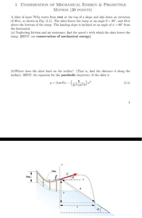 Solved A skier of mass 70% starts from rest at the top of a | Chegg.com