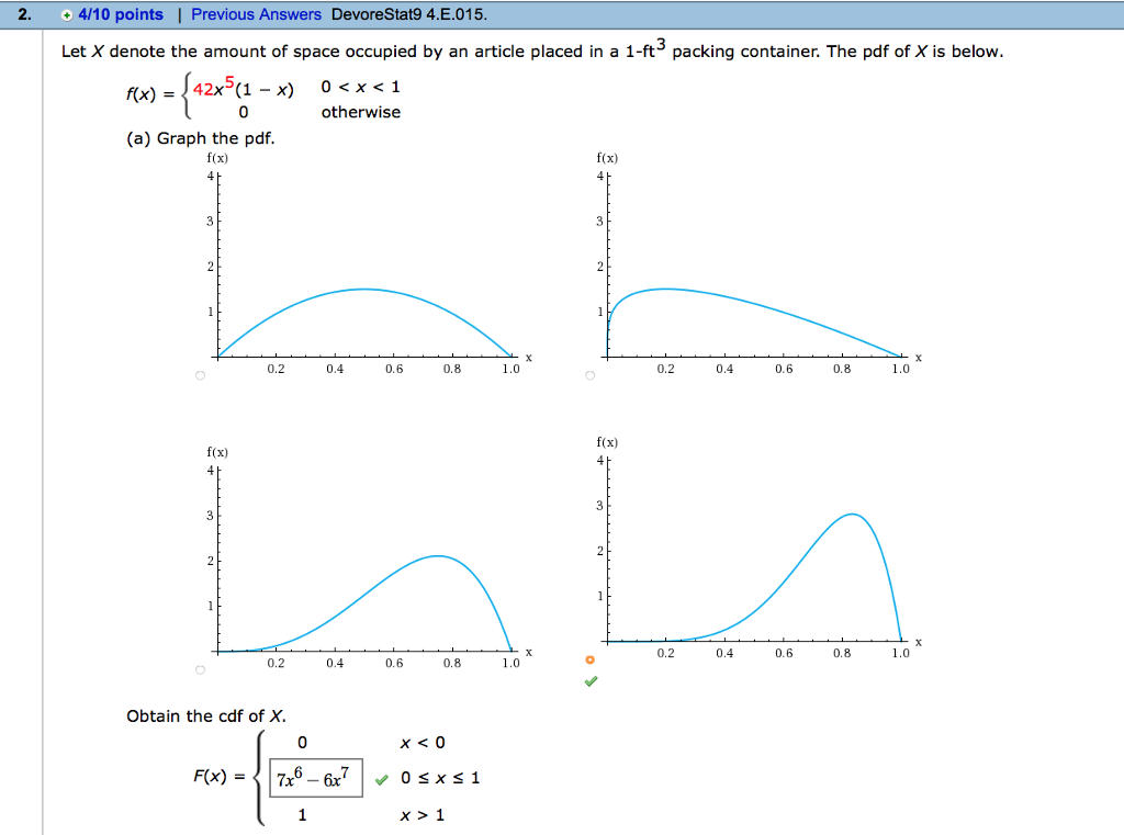 Solved Graph the cdf of X F(x) Fix) D.8 O.B 0.6 0.4 0.4 0.2 | Chegg.com