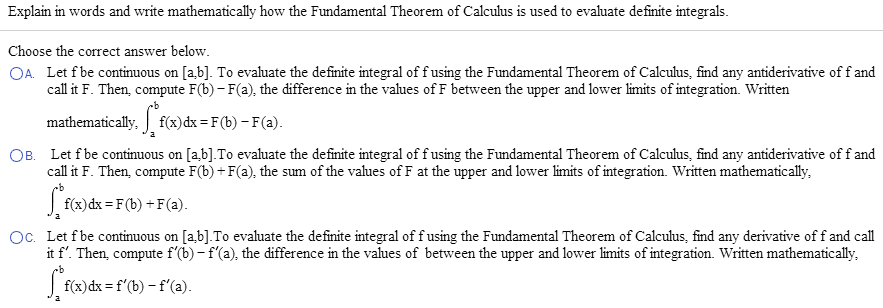 Solved Explain in words and write mathematically how the | Chegg.com