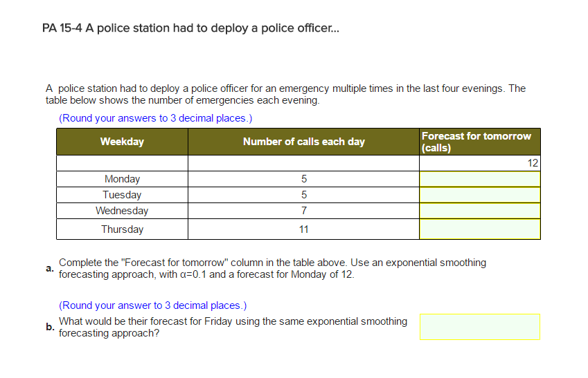 Solved Forecasting Problems. Error = Actual - Forecast MSE | Chegg.com
