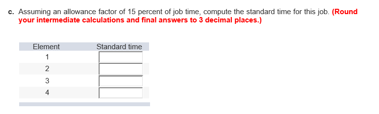 Solved Computing Average Cycle, Normal time, and allowance | Chegg.com