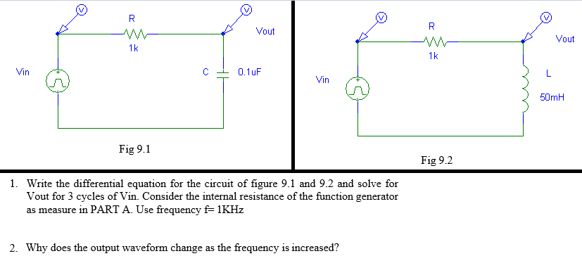 Solved [Circuit 1] Write the differential equation for the | Chegg.com