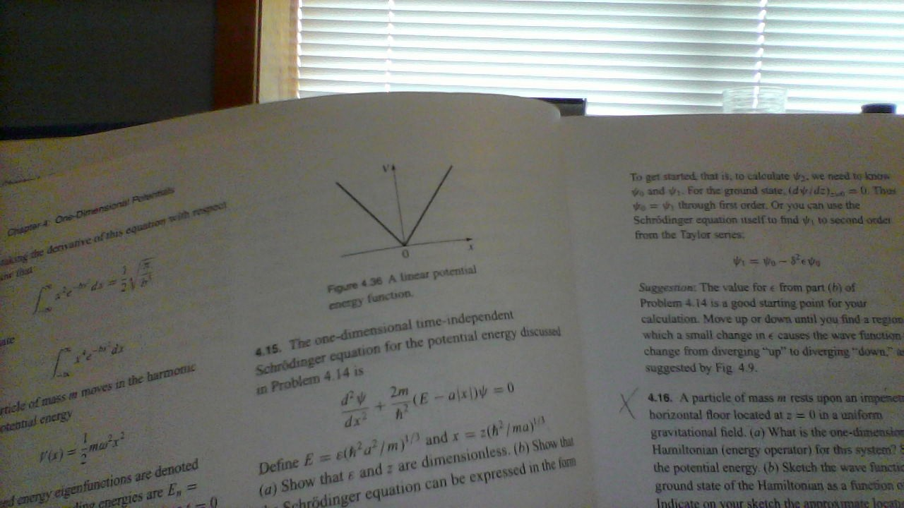 A Sketch The Energy Eigenfunction For The Ground