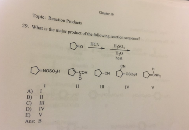 Solved what is the major product of the following reaction | Chegg.com