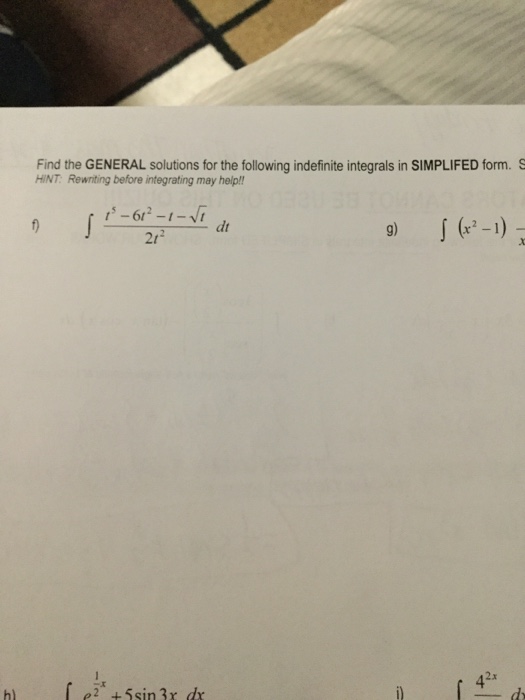 Solved Find the GENERAL solutions for the following | Chegg.com