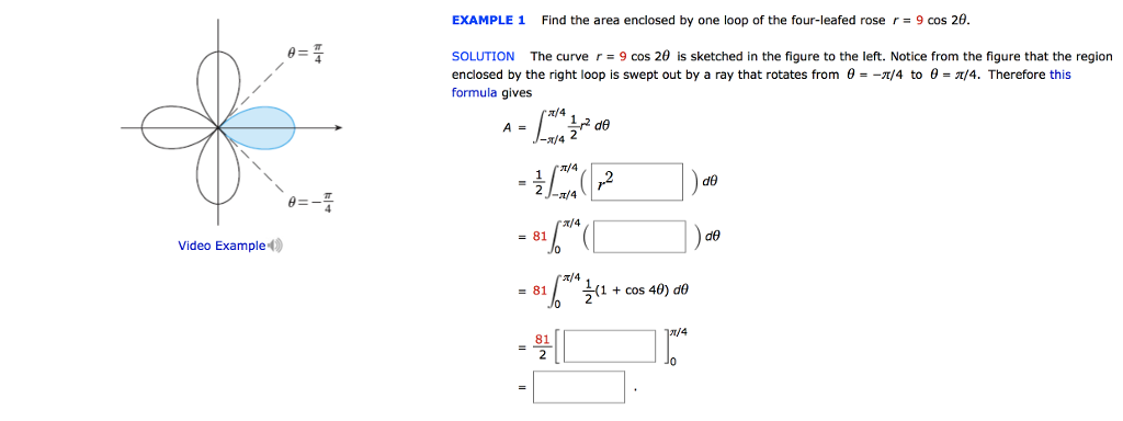 Solved Find the area enclosed by one loop of the | Chegg.com