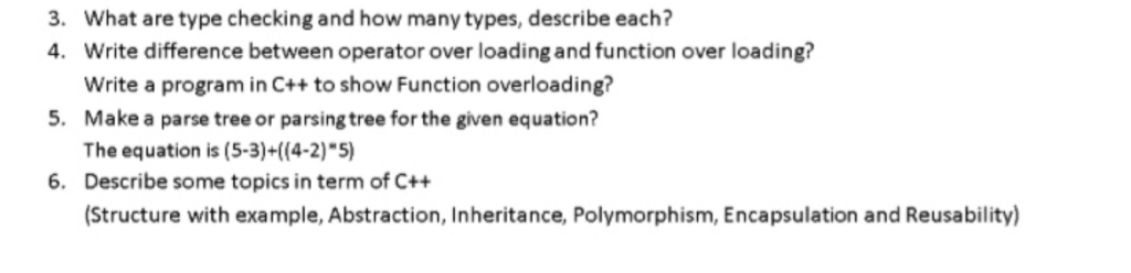 Solved What Are Type Checking And How Many Types Describe