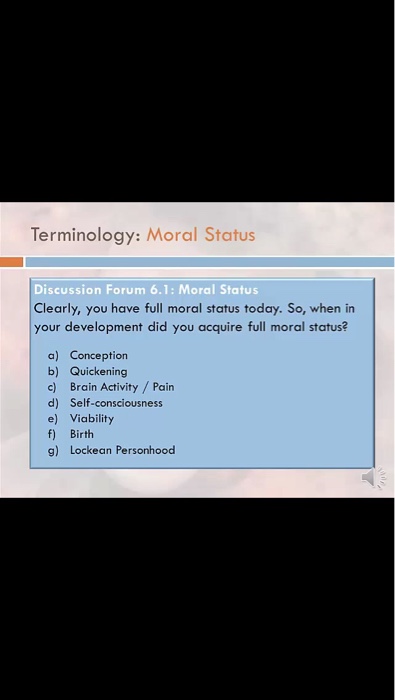 Solved Clearly, you have full moral status today. So, when | Chegg.com