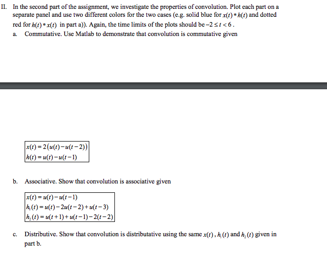Solved II. In the second part of the assignment, we | Chegg.com