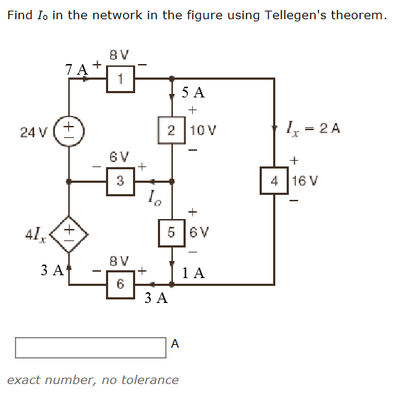 Find I_o in the network in the figure using | Chegg.com