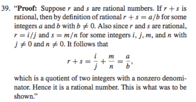 Solved 39. "Proof: Suppose r and s are rational numbers. If | Chegg.com