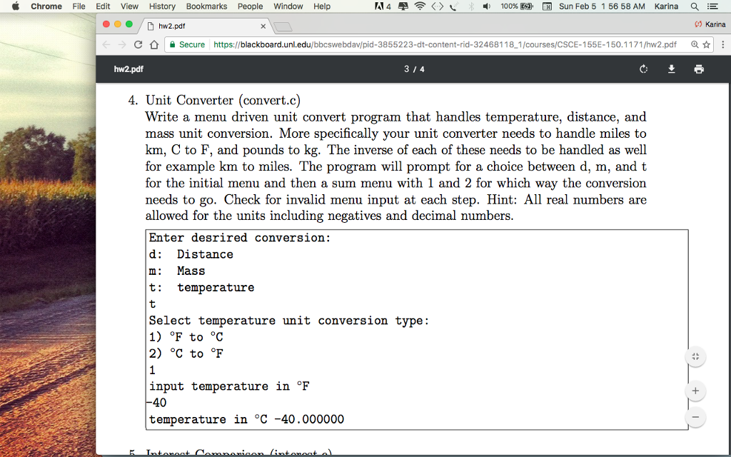 Solved 100% EH Sun Feb 5 1 56 58 AM Karina Q E Chrome File | Chegg.com