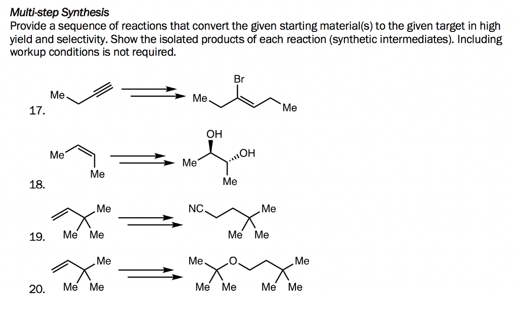 Solved Multi-step Synthesis Provide a sequence of reactions | Chegg.com