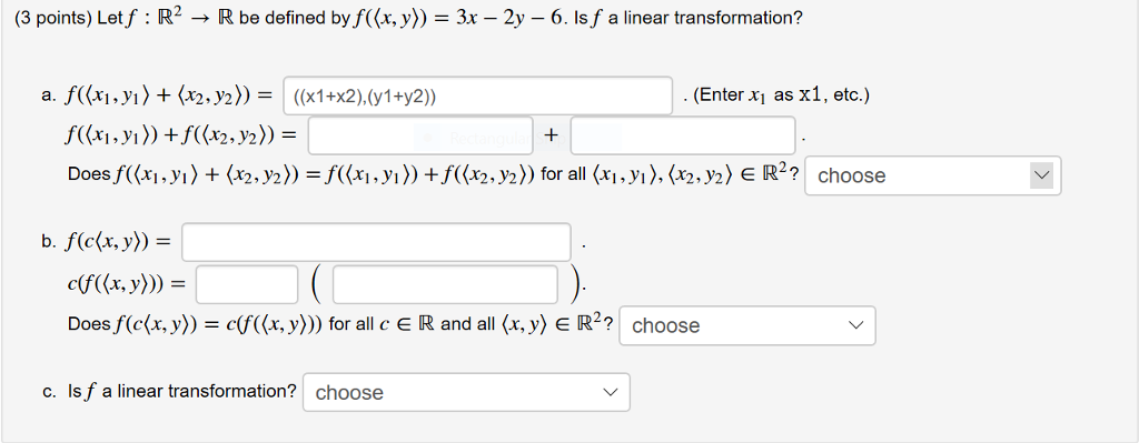 Solved (3 points) Letf : R2 → R be defined | Chegg.com