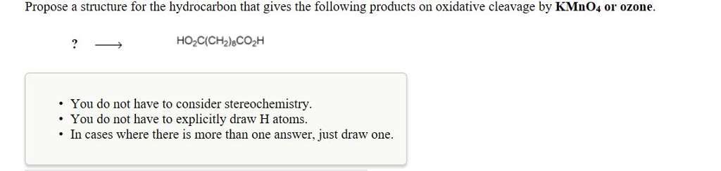 Solved Propose a structure for the hydrocarbon that gives | Chegg.com