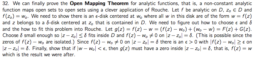 Solved We can finally prove the open Mapping Theorem for | Chegg.com