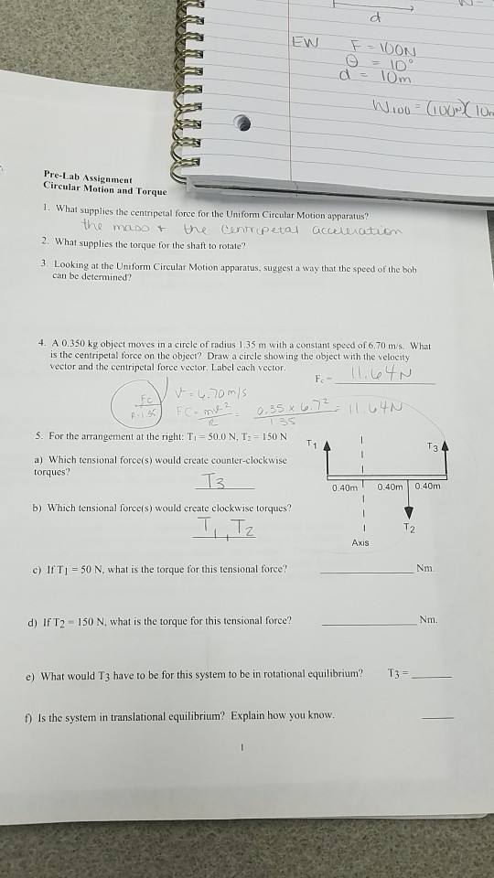 Solved dIOm ng, ーa (ory.lon Pre-Lab Assignment Circular | Chegg.com