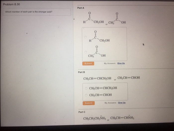 Solved Which member of each pair is the stronger acid? | Chegg.com Solved Which member of each pair is the stronger acid? | Chegg.com