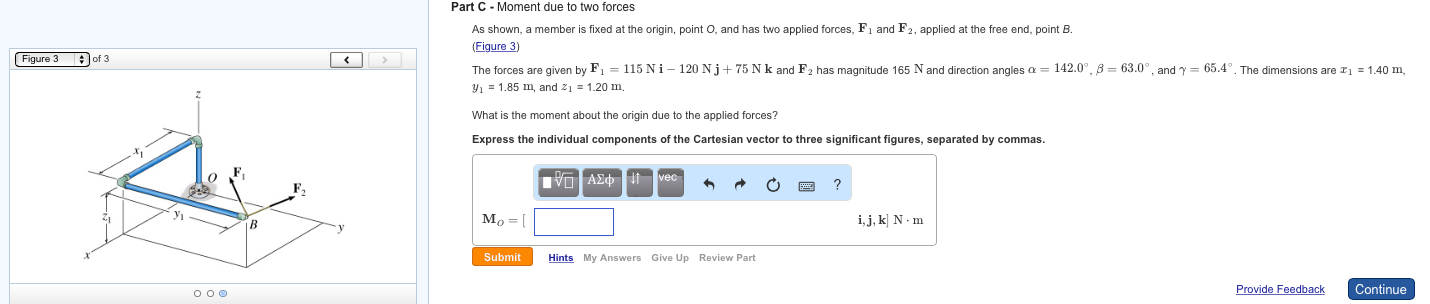 Solved Moment of a Force - Vector Formulation Learning | Chegg.com