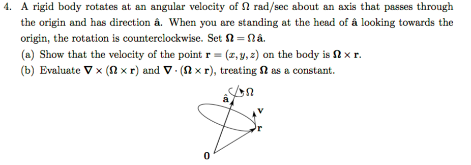 Solved 4 A Rigid Body Rotates At An Angular Velocity Of 