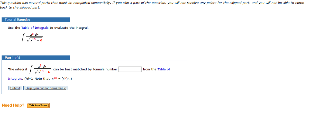 Solved This question has several parts that must be | Chegg.com