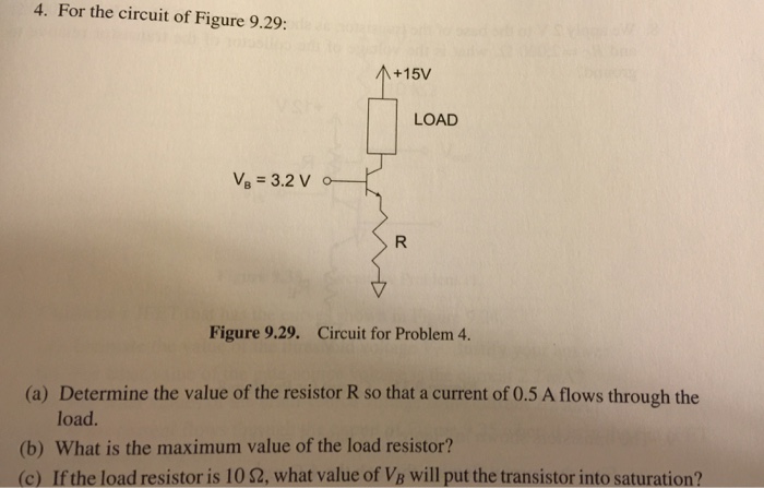 Solved For the circuit of Figure 9.29: (a) Determine the | Chegg.com