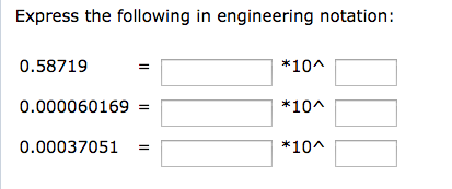 Solved Express the following in engineering notation: | Chegg.com