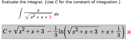 Solved Evaluate the integral. (Use C for the constant o f | Chegg.com