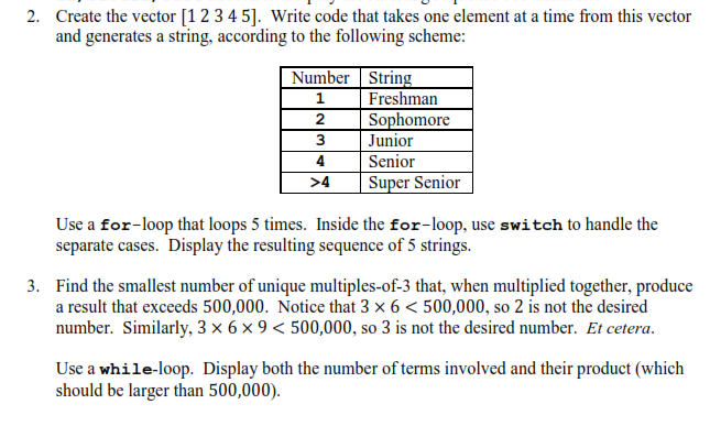 Solved Create the vector [12 3 4 5]. Write code that takes | Chegg.com