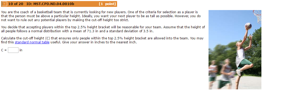 Solved You are the coach of a basketball team that is | Chegg.com
