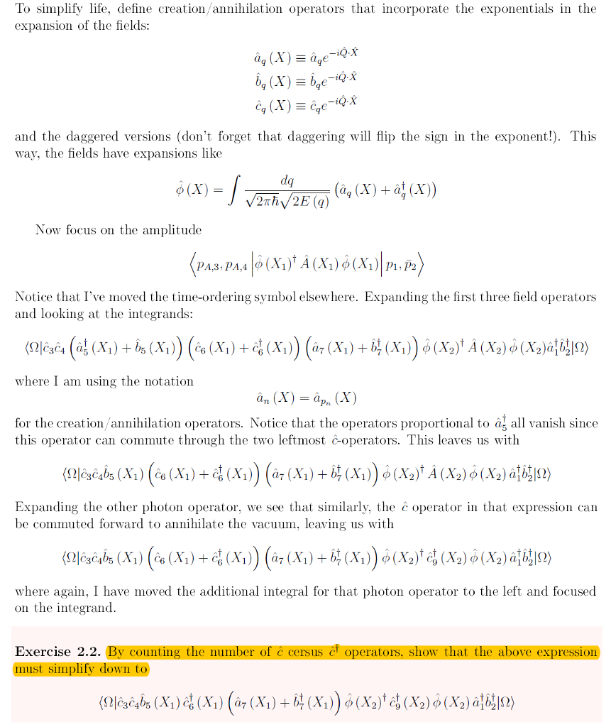 Need help with this Quantum Field Theory question. | Chegg.com