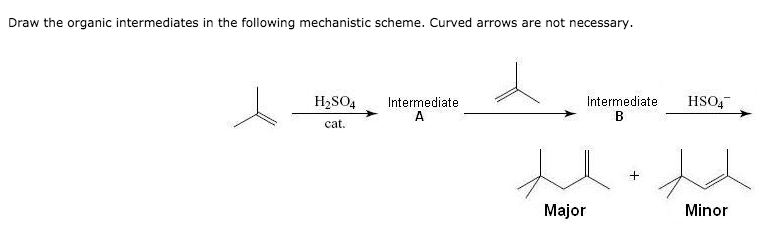 Solved Draw the organic intermediates in the following | Chegg.com