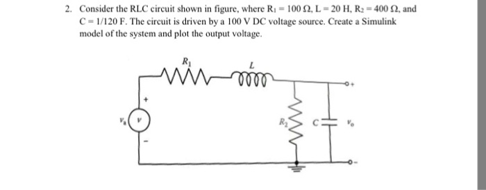 Solved Consider the RLC circuit shown in figure, where R_1 = | Chegg.com