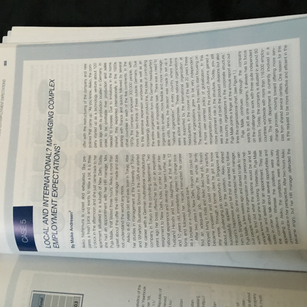 Using your textbook, read the case study provided on | Chegg.com