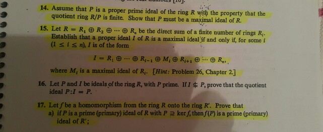 Solved 11. a) Prove that every field is a principal ideal | Chegg.com