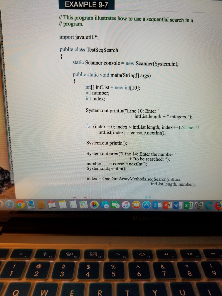 Solved EXAMPLE 9-7 II This program illustrates how to use a | Chegg.com