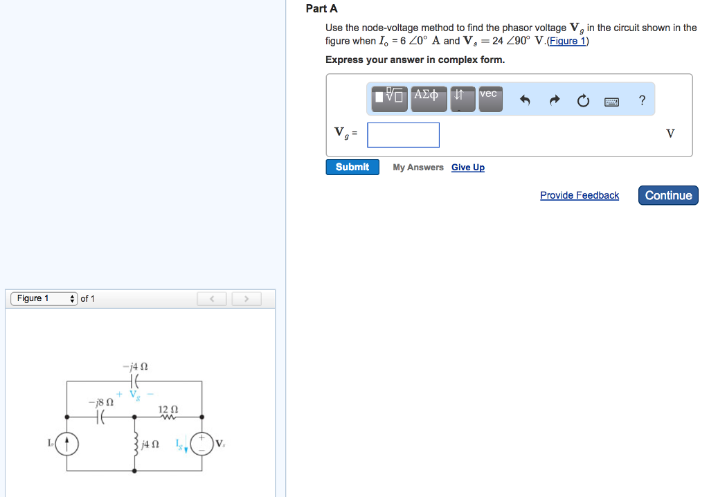 Solved Use the node-voltage method to find the phasor | Chegg.com