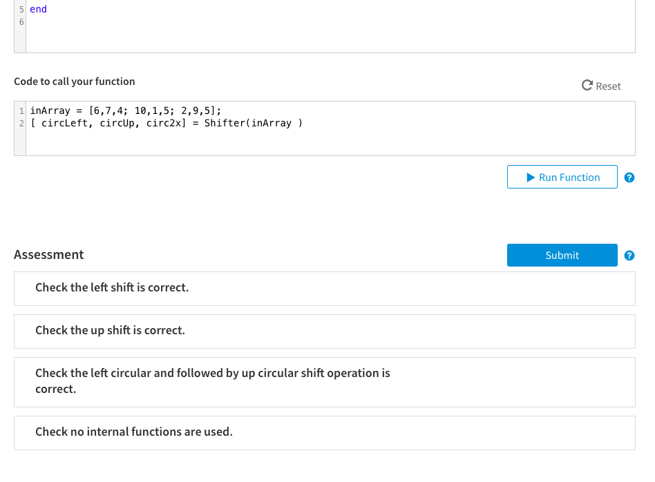 Solved this is MATLAB Dizzy Shift Write a function | Chegg.com