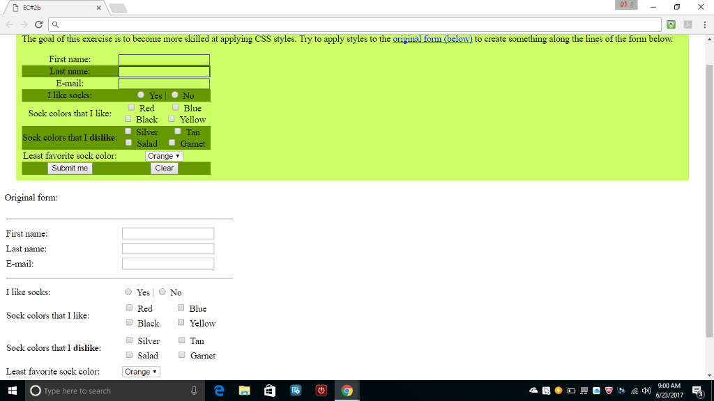 Solved In this assignment you will be writing CSS code for | Chegg.com