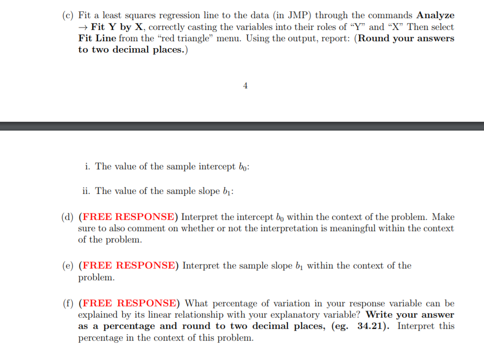 Solved w7-1 x co_ annual_snowfall Fit Y by X of elevation .. | Chegg.com