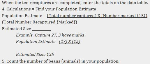 Mark and Recapture In this procedure, biologists use | Chegg.com