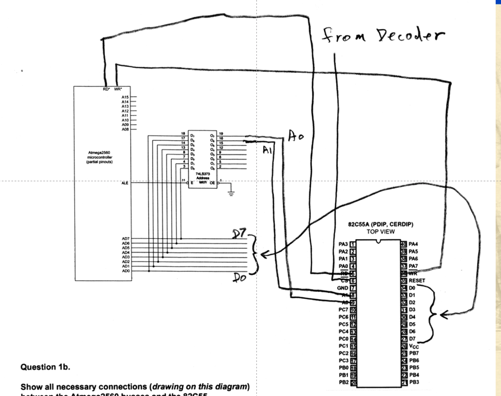 What is the input of decoder? or what pins should I | Chegg.com