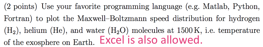 Solved (2 points) Use your favorite programming language | Chegg.com