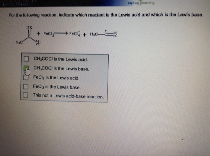 Solved For the following reaction, indicate which reactant | Chegg.com
