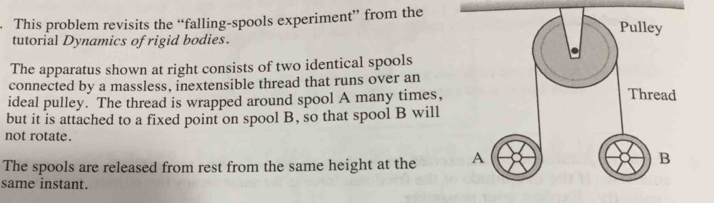 Spool Pulley Experiment