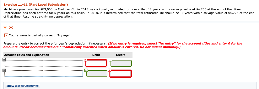 Solved Exercise 11-11 (Part Level Submission) Machinery | Chegg.com