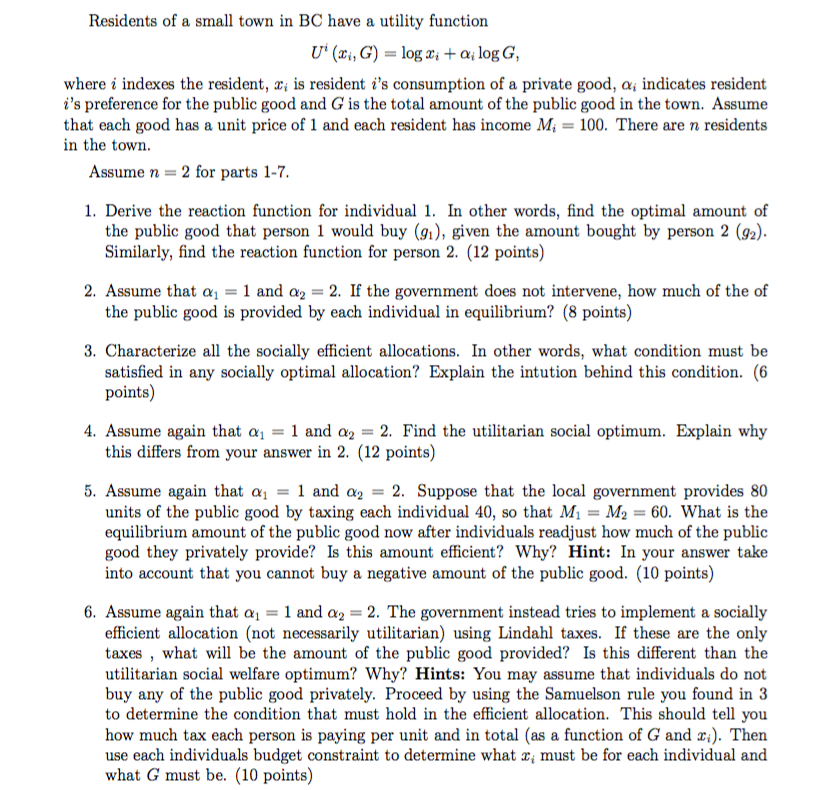 Solved Public Economics | Chegg.com