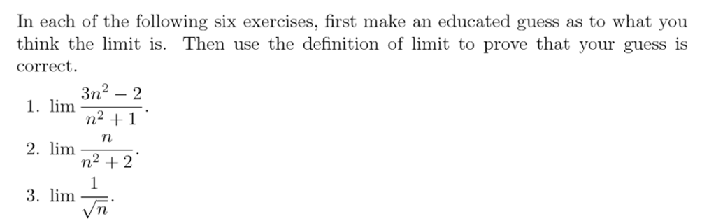 Solved In each of the following six exercises, first make an | Chegg.com