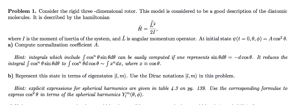 Solved Problem 1. Consider the rigid three -dimensional | Chegg.com
