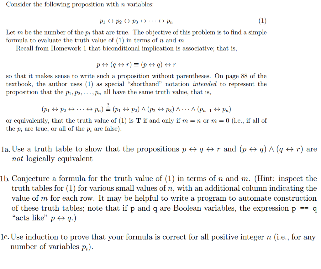 Solved Consider The Following Proposition With N Variables Chegg Solved Consider The Following Proposition With N Variables Chegg